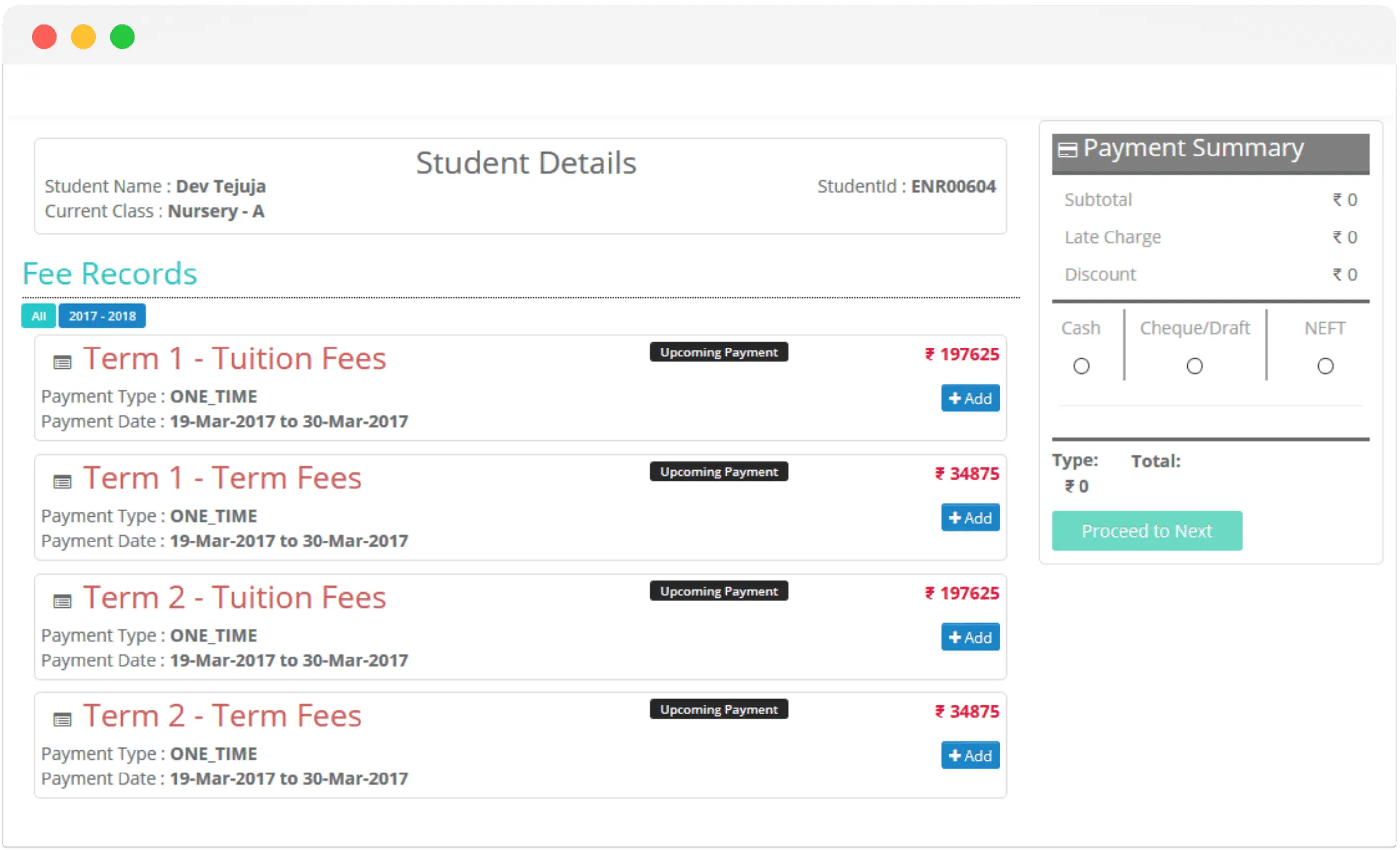 School Fee Management System